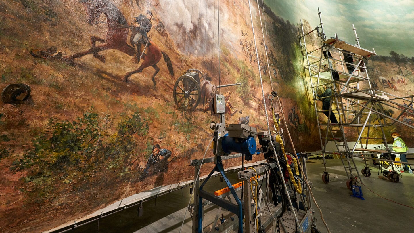 AHC Exhibitions: Sketch for The Battle of Atlanta Cyclorama, ink on ...