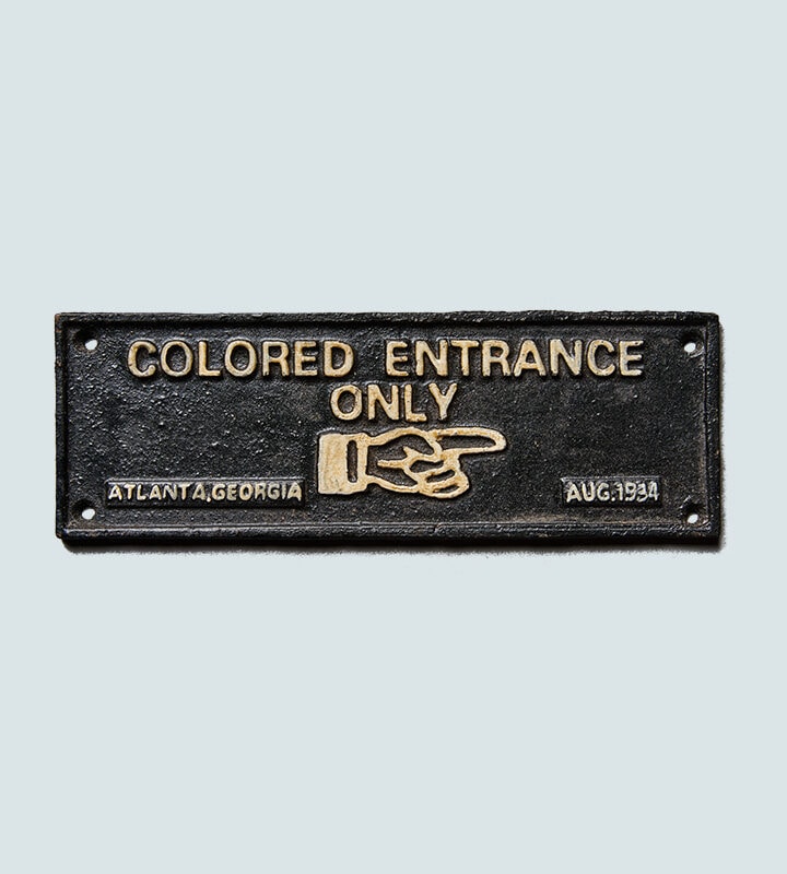 AHC Exhibitions: Colored Entrance Only sign (Reproduction of 1934 ...